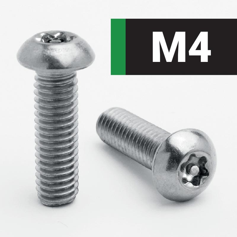Torx Button + Pin Security Screw - Stainless Steel – Jacbolts